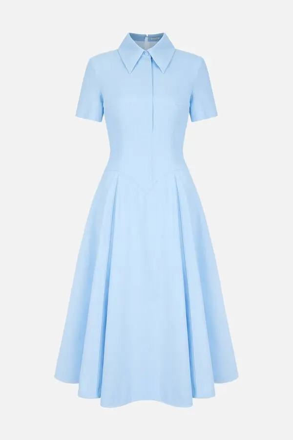 EMILIA WICKSTEAD Jody Dress In Icy Denim - Blue
