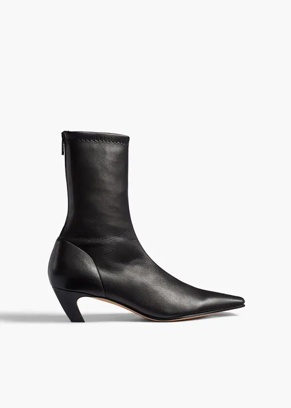 Khaite Arizona Stretch Ankle Boots - Black