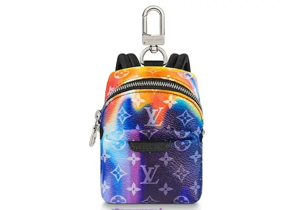 LOUIS VUITTON Backpack Bag Charm Sunset Monogram Saganas Printed - Multicolor