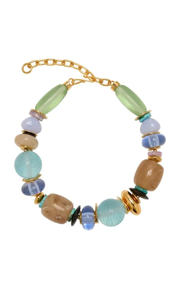 LIZZIE FORTUNATO Monument Collar In Lavender Sea - Multi