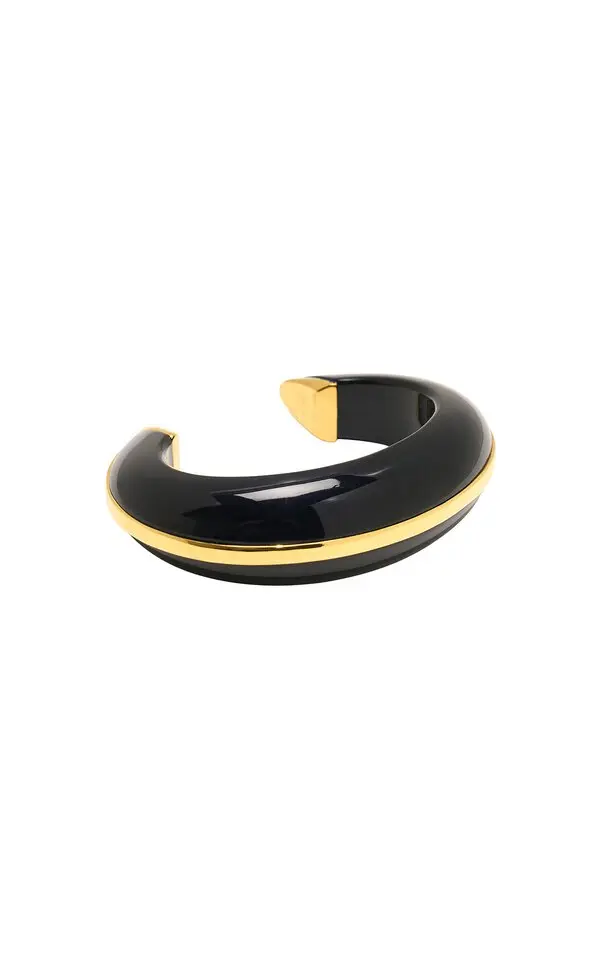 LIZZIE FORTUNATO Halo Cuff In Desert Noir - Black