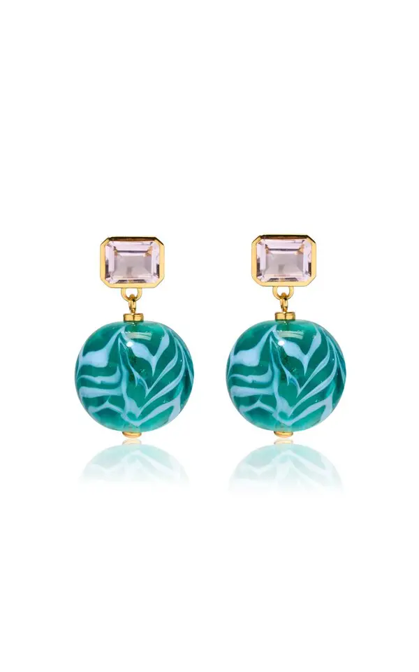 LIZZIE FORTUNATO Mesa Earring In Green Haze