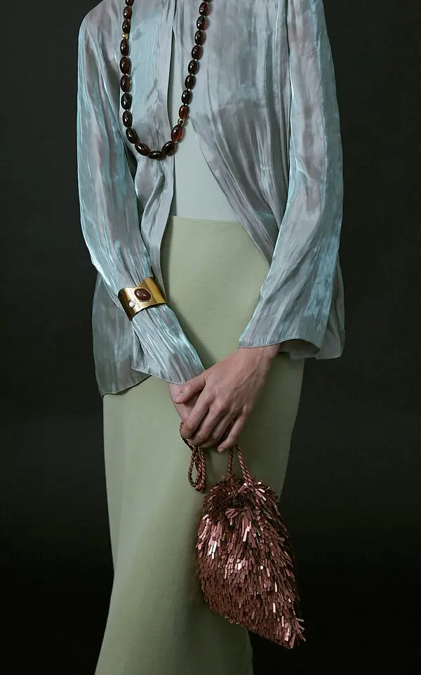LIZZIE FORTUNATO Gala Bag In Electric Sienna