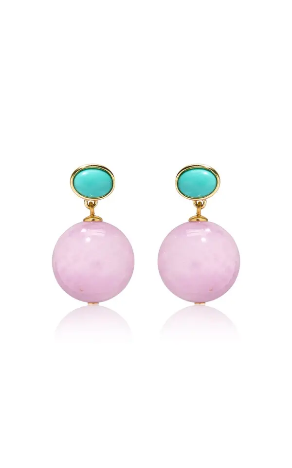 LIZZIE FORTUNATO Umbria Earrings In Lilac Fields