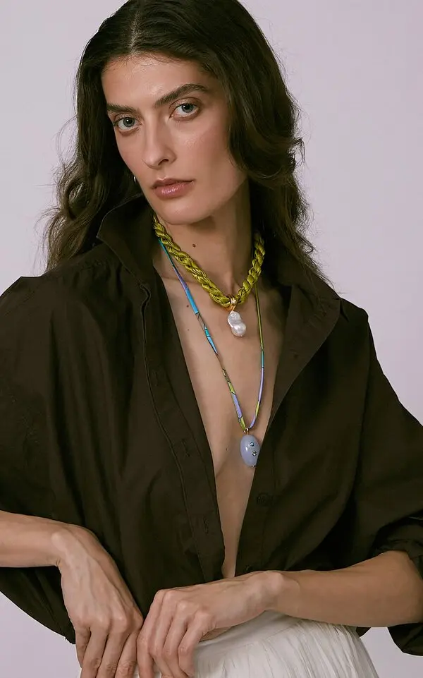 LIZZIE FORTUNATO Color And Form Pendant Necklace