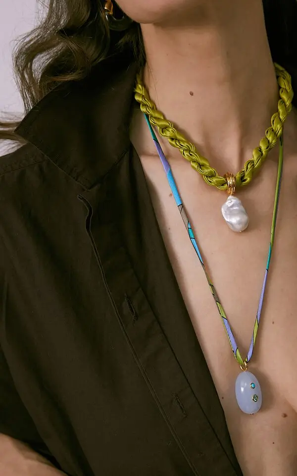 LIZZIE FORTUNATO Color And Form Pendant Necklace