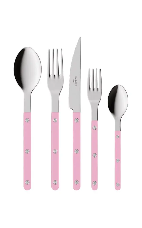 SABRE Bistrot Five-piece Silverware Set - Pink