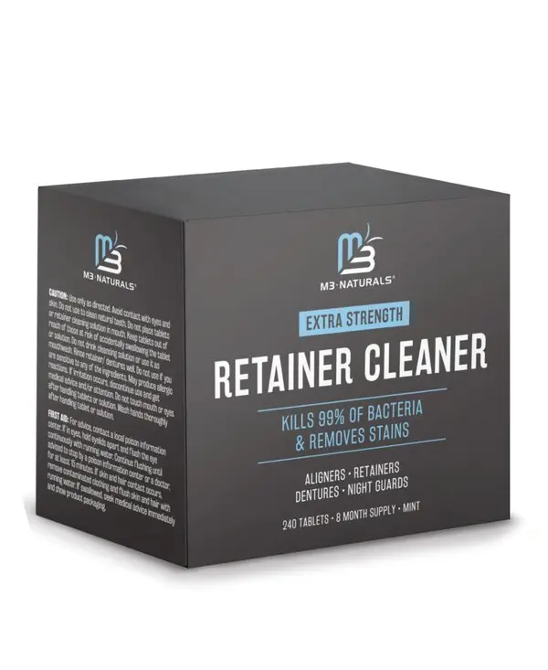 M3 Naturals Retainer & Denture Cleansing Tablets | Removes Odor - No Color