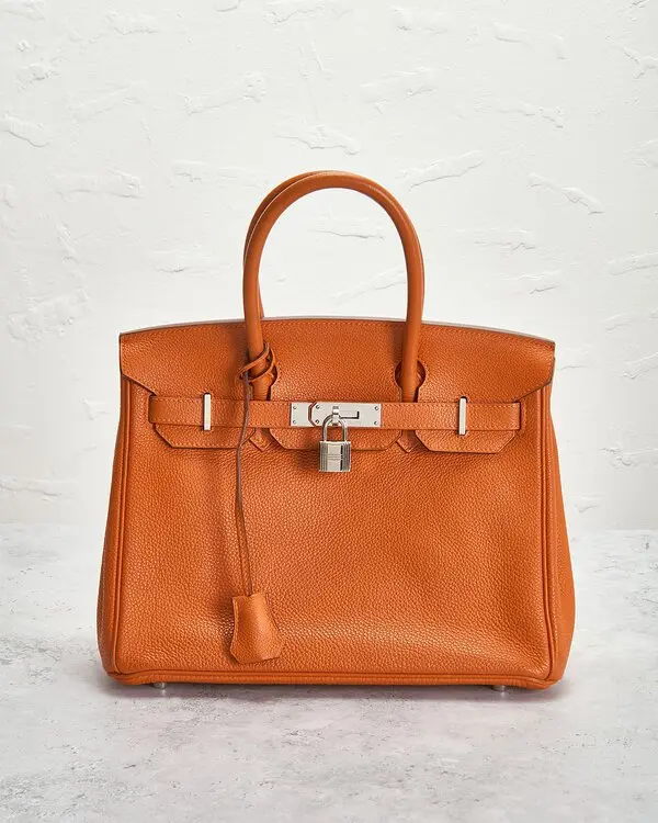 FWRD RENEW Hermes Taurillon Clemence Birkin 30 Handbag