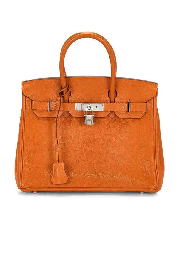 Hermès Taurillon Clemence Birkin 30 Handbag In Orange - Potiron