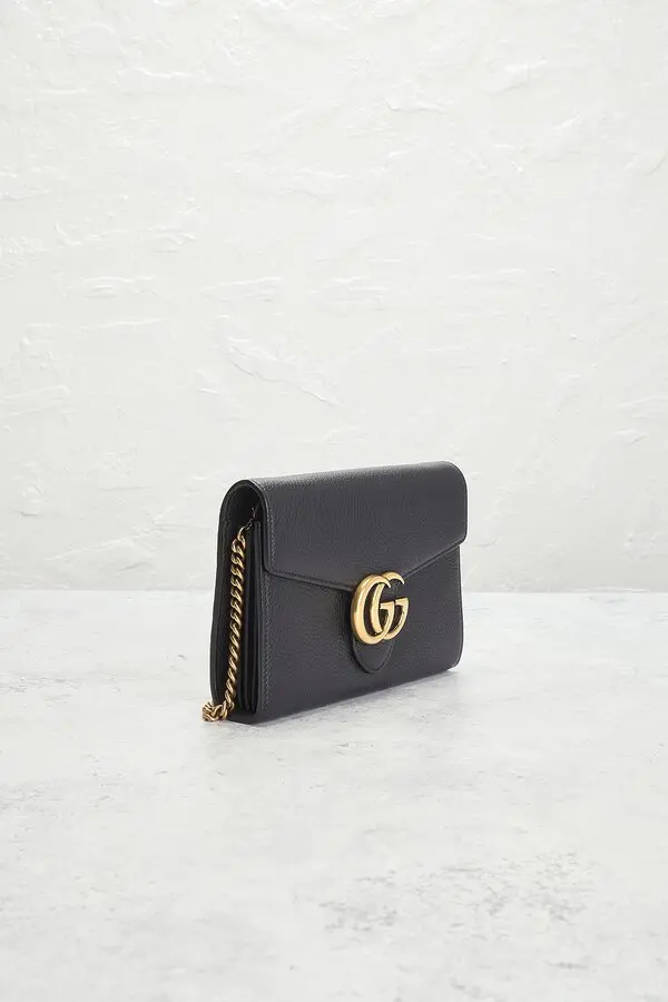 FWRD RENEW Gucci Gg Marmont Wallet On Chain