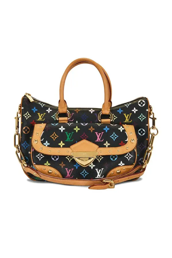 LOUIS VUITTON Monogram Multicolor Rita Handbag - Black