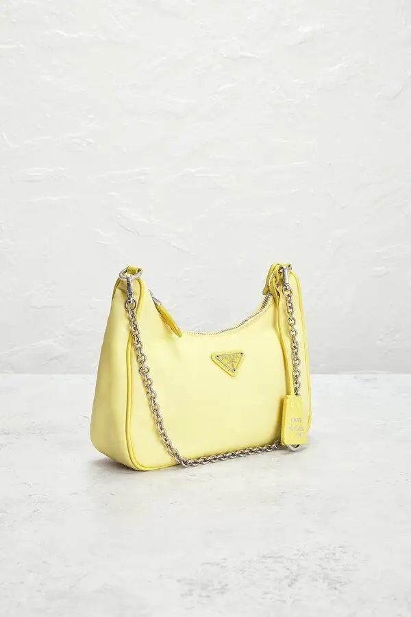 Prada Re-edition 2005 Re-nylon Shoulder Bag - Yellow