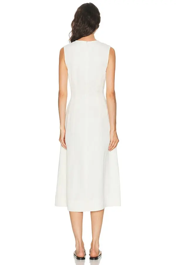 TWP Crewneck Dress In White