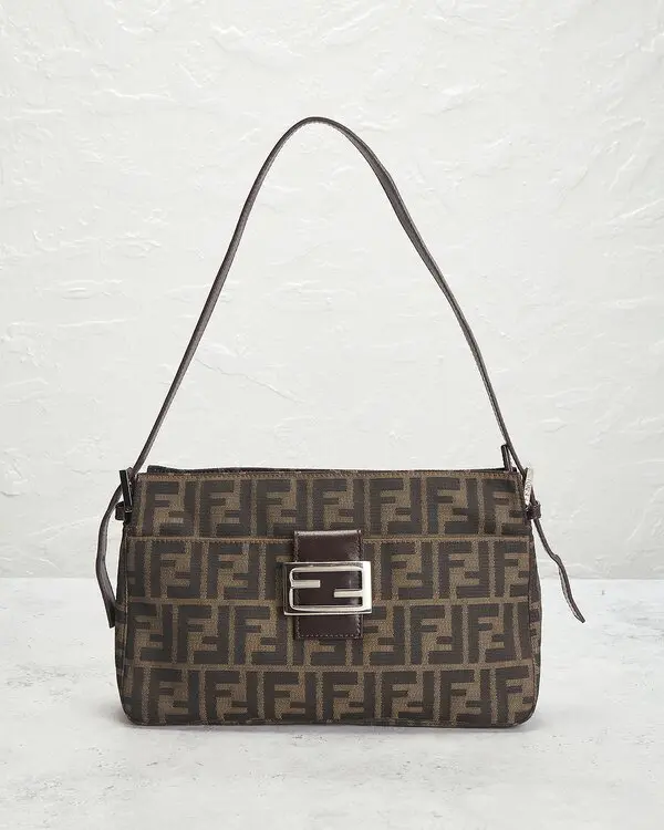 FWRD RENEW Fendi Zucca Shoulder Bag