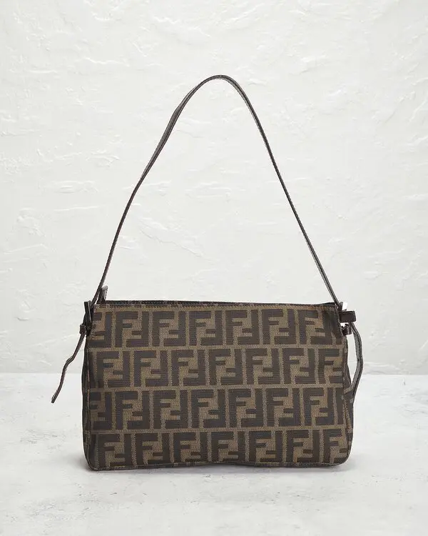 FWRD RENEW Fendi Zucca Shoulder Bag