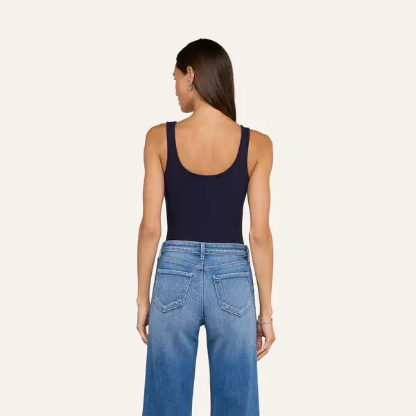L'Agence Nica Scoopneck Bodysuit - Midnight