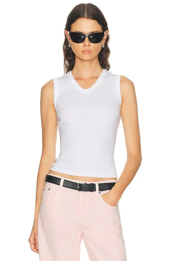 FLORE FLORE Jill Tank Top - White