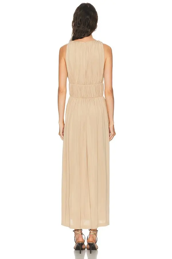 Tove Ouida Pleated Jersey Maxi Dress