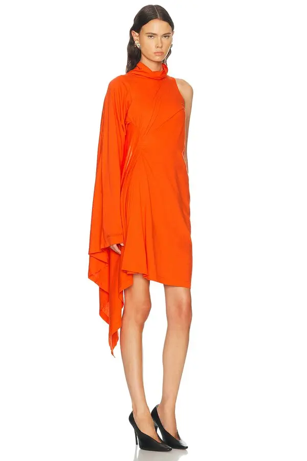Balenciaga Draped Midi Dress