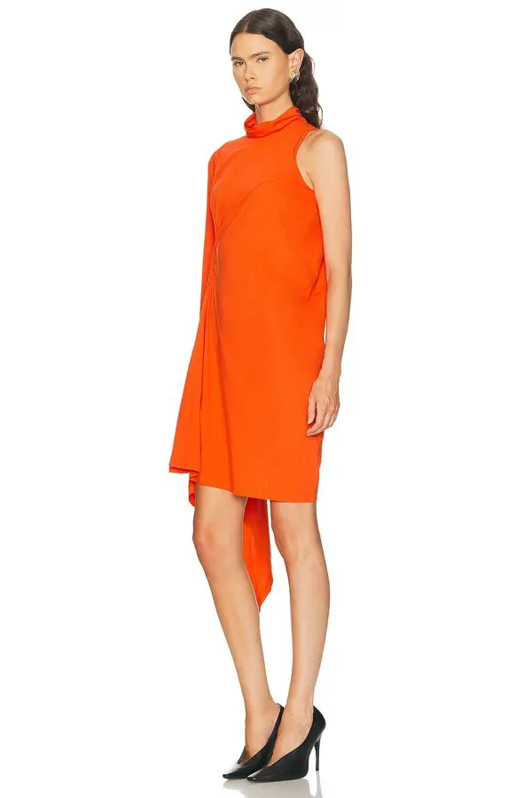 Balenciaga Draped Midi Dress