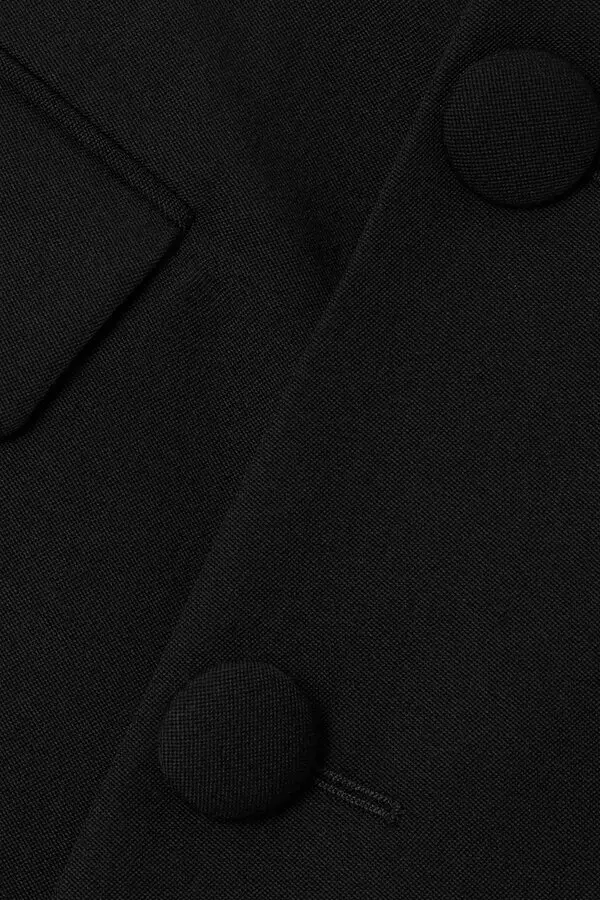 Balmain Wrap-effect Button-embellished Wool Shorts