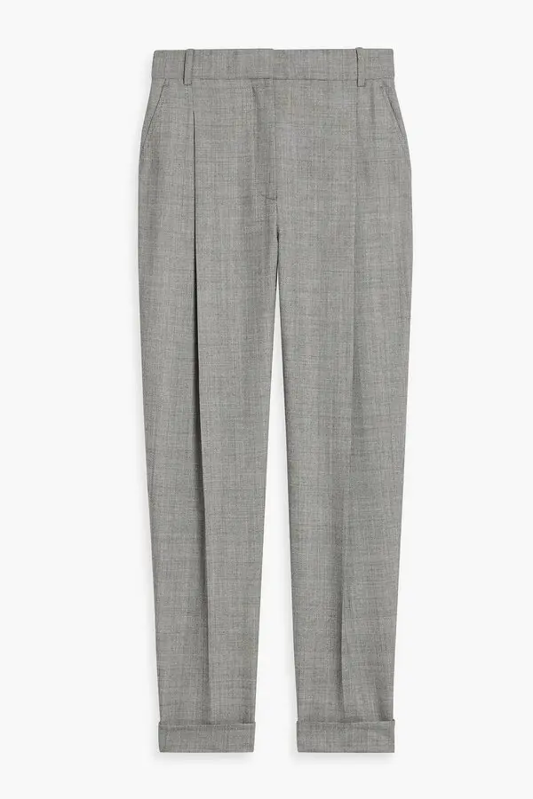 Alexander McQueen Checked Wool Tapered Pants