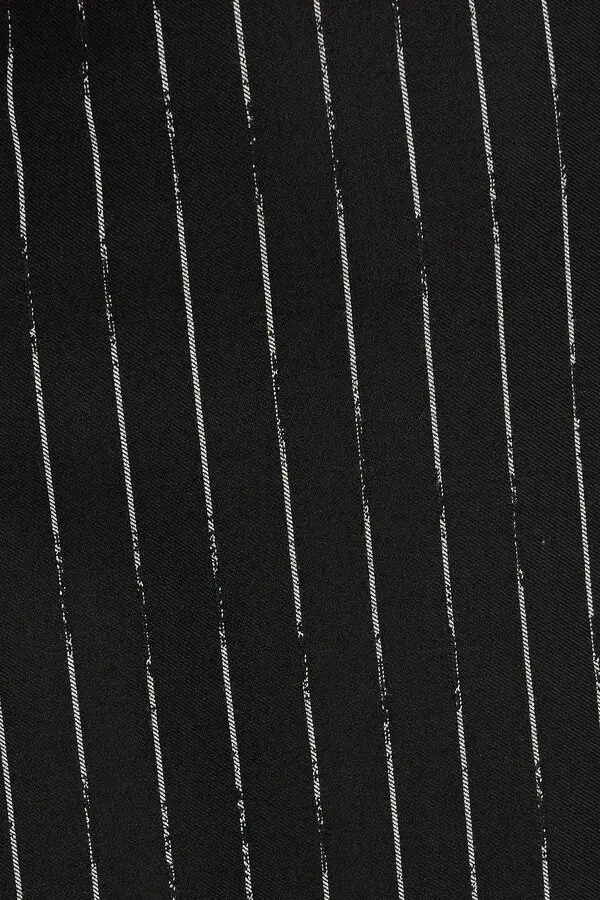 Alexander McQueen Pinstriped Wooltwill Maxi Skirt