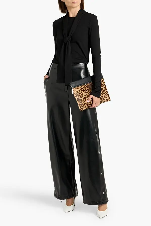 Stella McCartney Snapdetailed Wideleg Pants