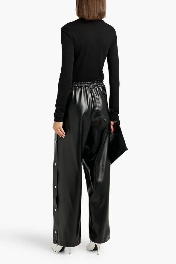 Stella McCartney Snapdetailed Wideleg Pants