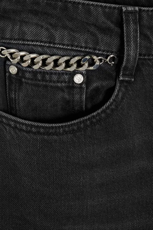 Stella McCartney Chainembellished Highrise Flared Jeans