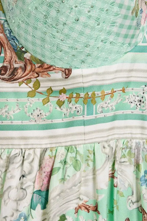 Camilla Embellished Printed Silk Maxi Dress