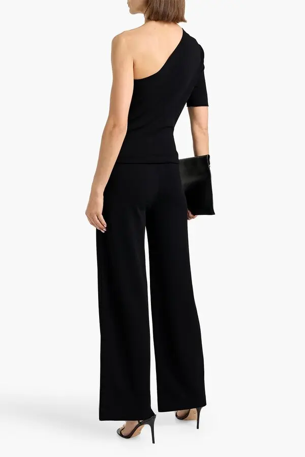 Stella McCartney One-shoulder Stretch-knit Jumpsuit