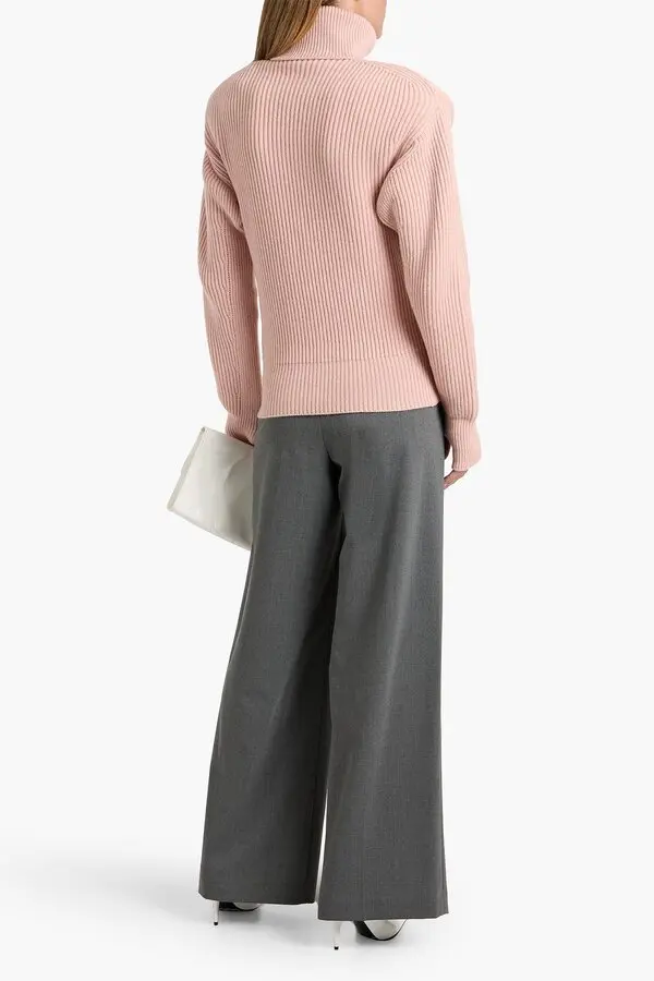 Stella McCartney Ribbed Woolblend Turtleneck Sweater