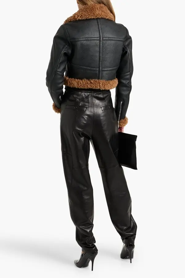 Stella McCartney Cropped Plushtrimmed Jacket