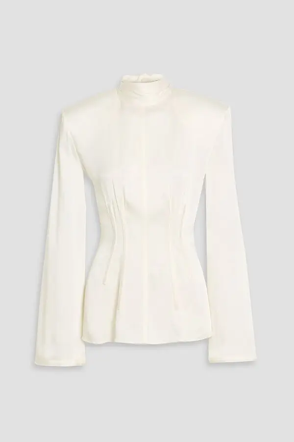 Stella McCartney Cutout Satincrepe Blouse
