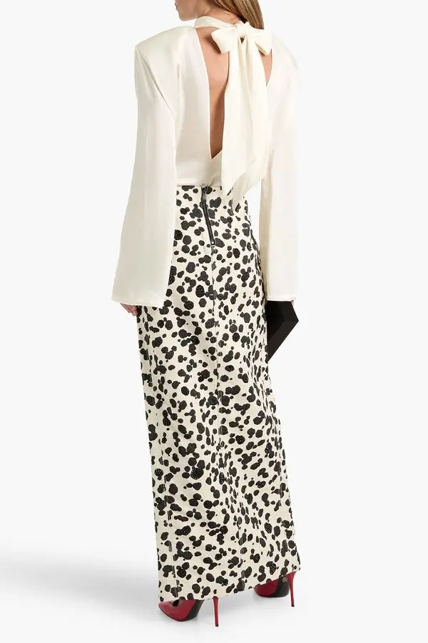 Stella McCartney Cutout Satincrepe Blouse