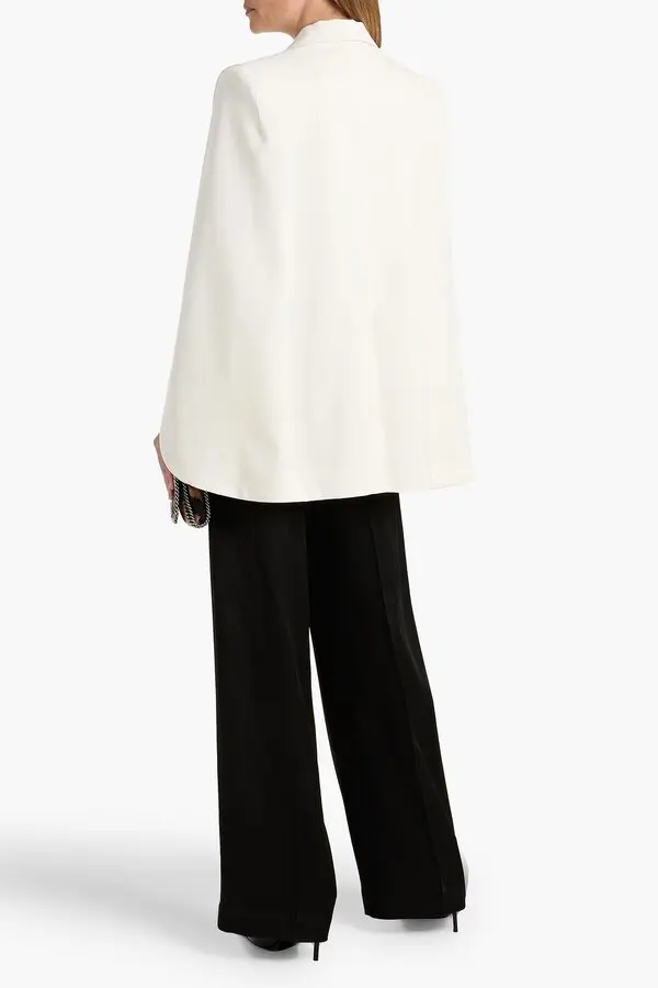 Stella McCartney Doublebreasted Capeeffect Woolblend Twill Blazer