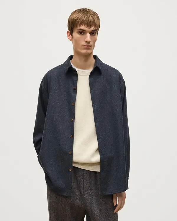 Johnstons Of Elgin Corrie Lean & Abisso Twill Overshirt