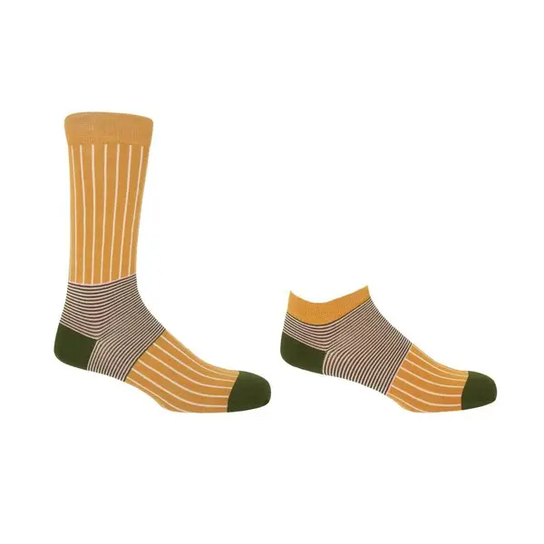 PEPER HAROW - MADE IN ENGLAND Peper Harow Crew And Trainer Socks Bundle - Yellow