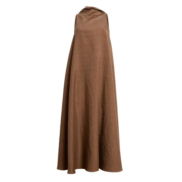 BIANCA POPP Bell Dress Long In Rayon - Brown