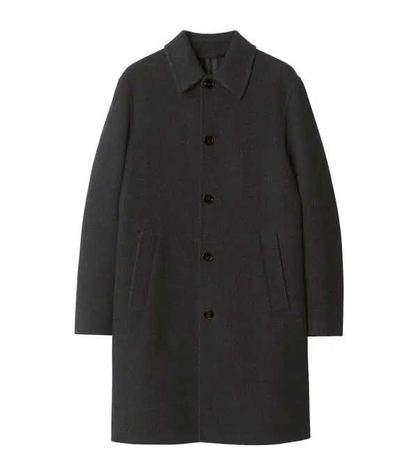 Burberry Wool Mid-length Car Coat - Grey