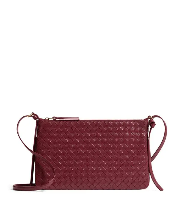 Bottega Veneta Leather Gemellini Pouch - Red