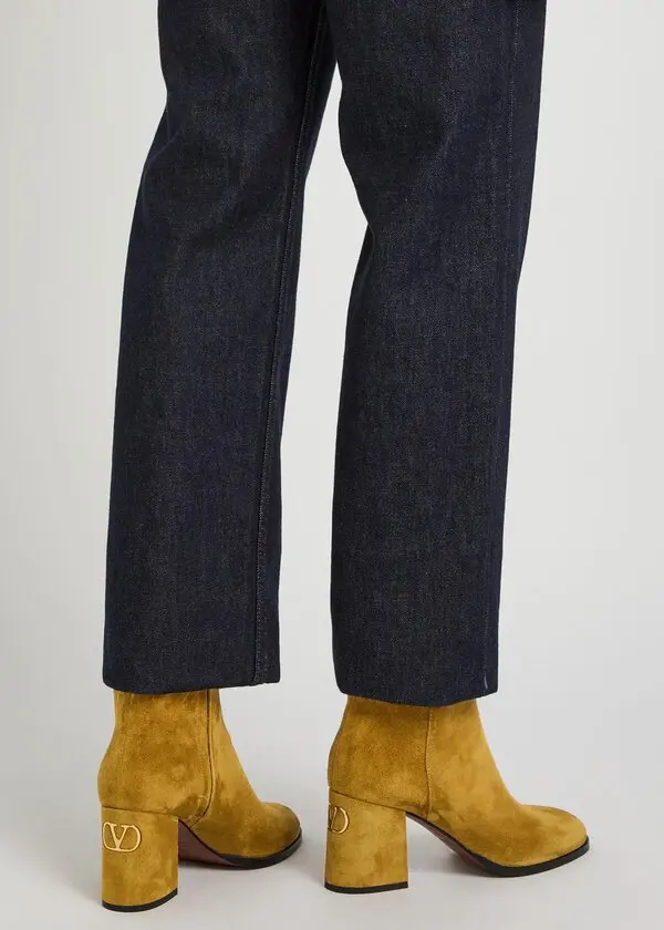 Valentino Garavani Fawcette 75 Suede Ankle Boots