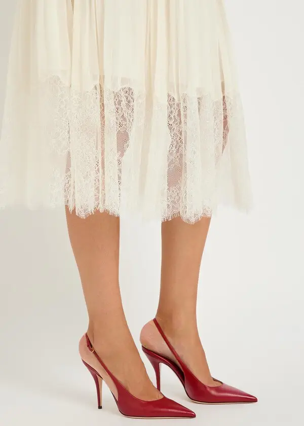 Valentino Garavani 100 Vlogo Slingback Pumps