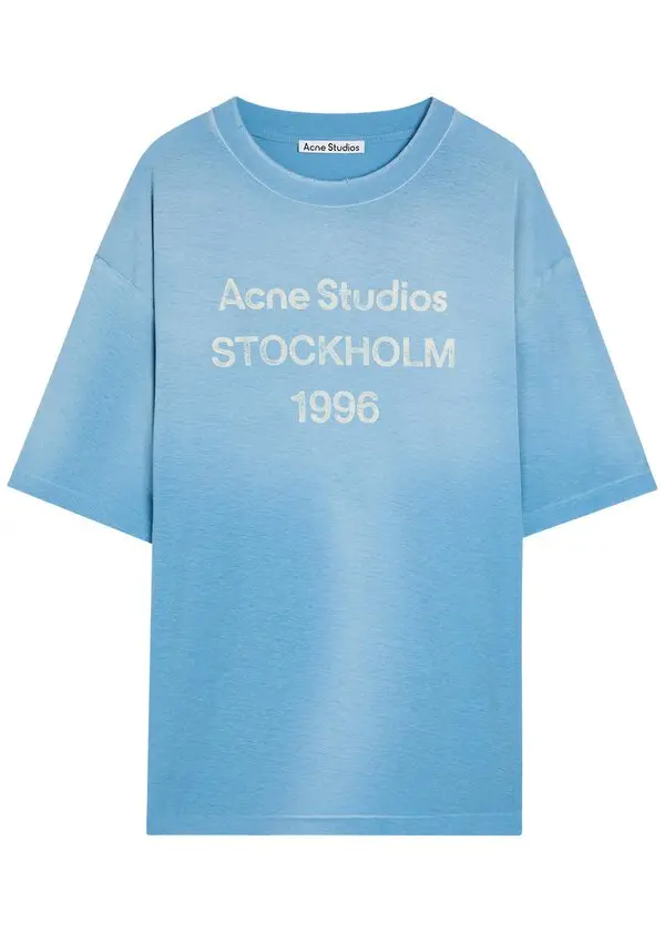 Acne Studios Logo-print Cotton-blend T-shirt