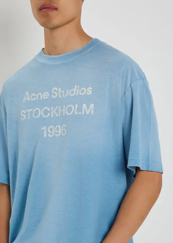 Acne Studios Logo-print Cotton-blend T-shirt
