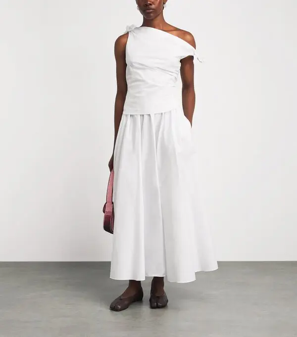 Staud Stretch-cotton Milano Maxi Skirt