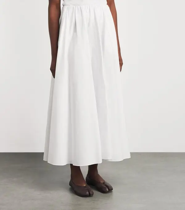 Staud Stretch-cotton Milano Maxi Skirt