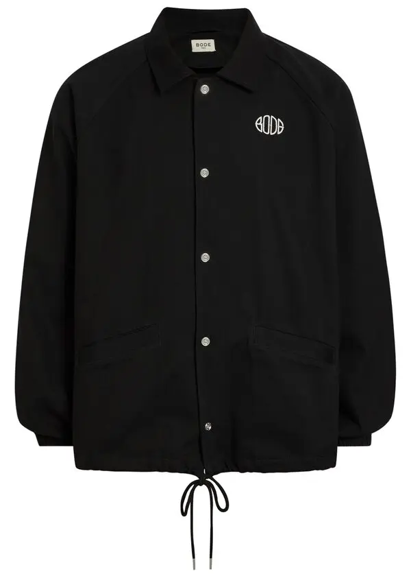 BODE Logo-embroidered Cotton-twill Track Jacket